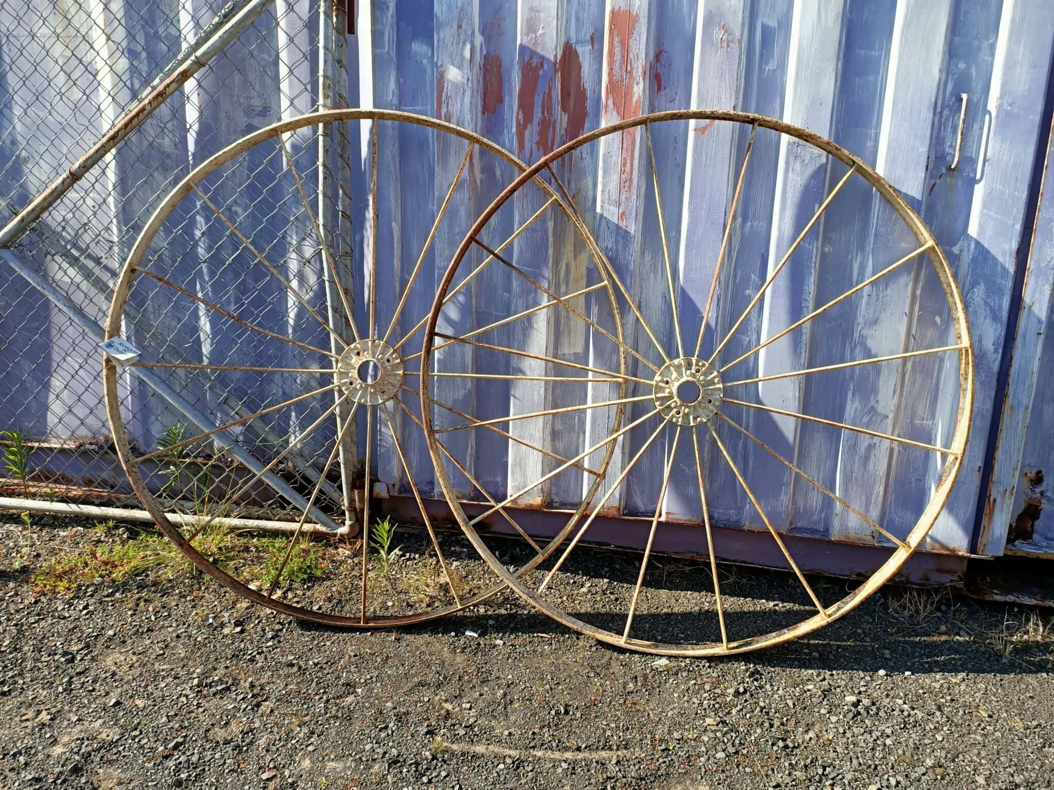 sale sale sale ... pair of Victorian gig wheels - AntiquesThames
